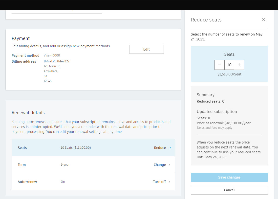 Manage subscriptions for your account | Autodesk